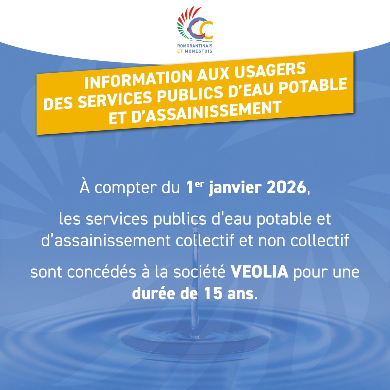Information aux usagers des services publics d'eau potable et d ...